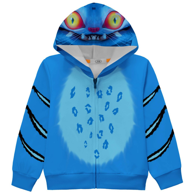 Kids K-Pop Demon Hunters Derpy Tiger Costume - Blue Hoodie Derpy Tiger ...