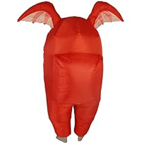 Among Us Red Vampire Bat Inflatable Costume - Among Us Red Vampire Bat ...