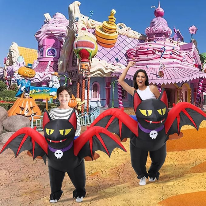 Riding Vampire Bat Inflatable Costume - Riding Vampire Bat Cosplay ...