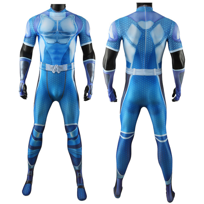 The Boys A-Train Costume - Bodysuit Gloves Set A-Train Cosplay ...
