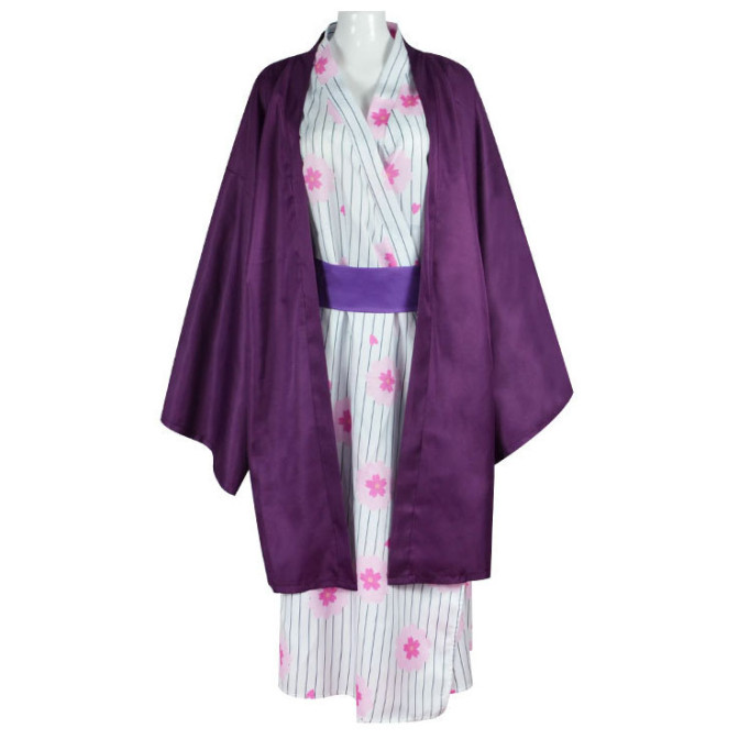 Demon Slayer Mitsuri Kanroji Costume - Flower Pattern Bathrobe Mitsuri ...