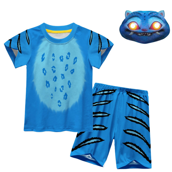 Kids K-Pop Demon Hunters Derpy Tiger Costume - Mask Shirt And Pants Set ...