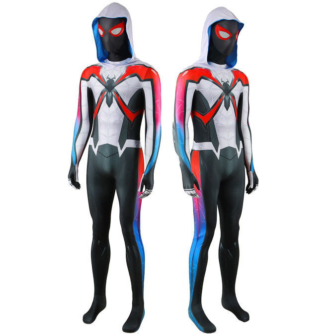 Spider-Man 2 Miles Morales Evolved Suit Style 1 Costume - White ...