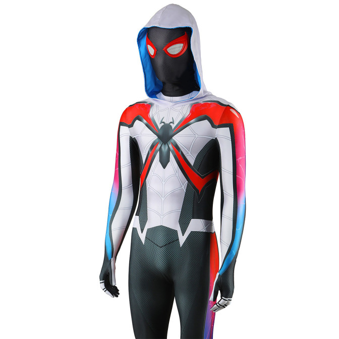 Spider-Man 2 Miles Morales Evolved Suit Style 1 Costume - White ...