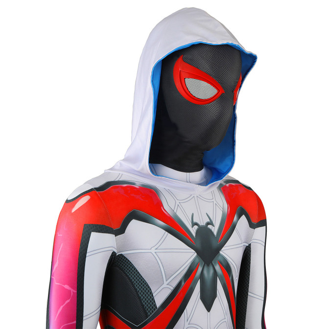 Spider-Man 2 Miles Morales Evolved Suit Style 1 Costume - White ...