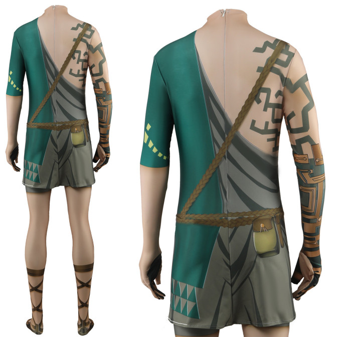 Zelda Tears Of The Kingdom Link Costume - Archaic Tunic Link Cosplay ...