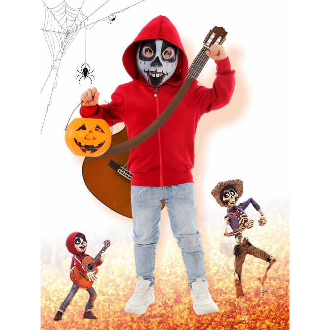 Kids Coco Miguel Costume - Hoodie Mask Set Miguel Cosplay | Cosplay ...