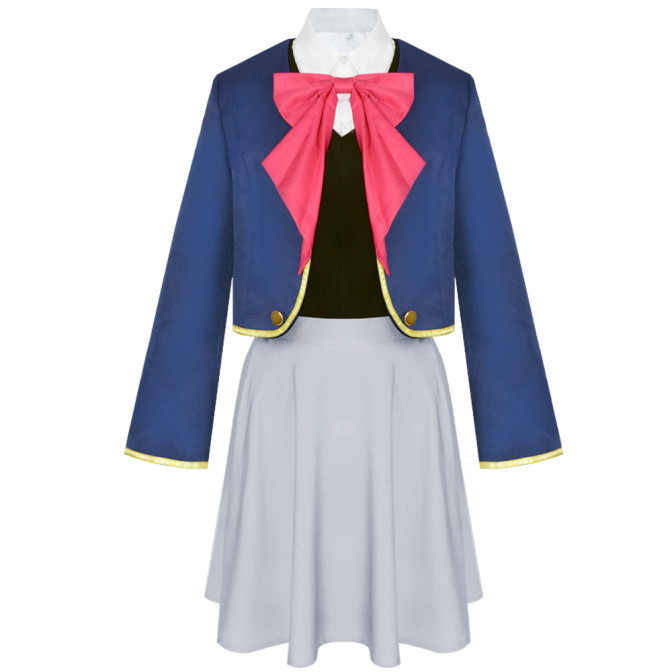 Oshi No Ko Ruby Hoshino Costume - Blue Jacket Shirt Skirt Set Ruby ...