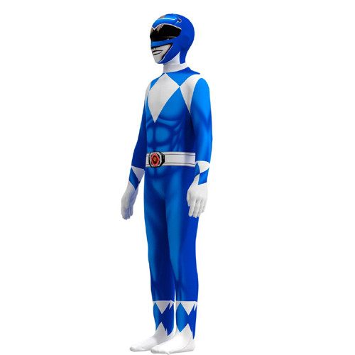 Boy's Blue Power Ranger Classic Muscle Costume - Blue Ranger Classic ...