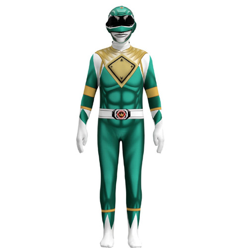 Boy's Green Power Ranger Classic Muscle Costume - Green Ranger Classic ...
