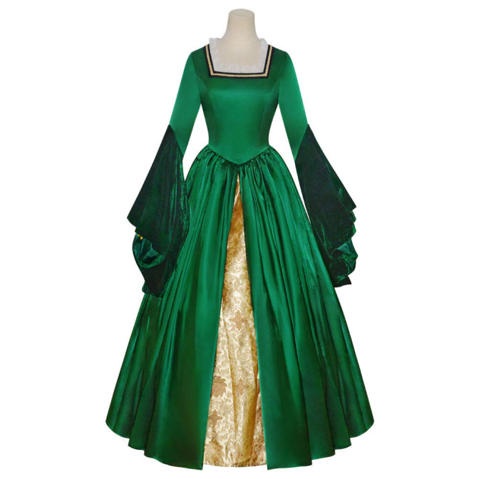 Tudor Period Queen Costume - Green Dress Tudor Queen Cosplay | Cosplay ...