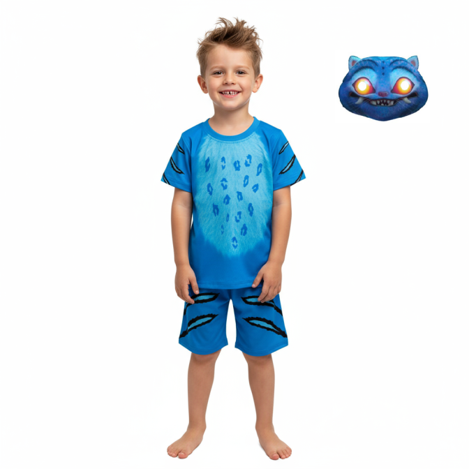 Kids K-Pop Demon Hunters Derpy Tiger Costume - Mask Shirt And Pants Set ...