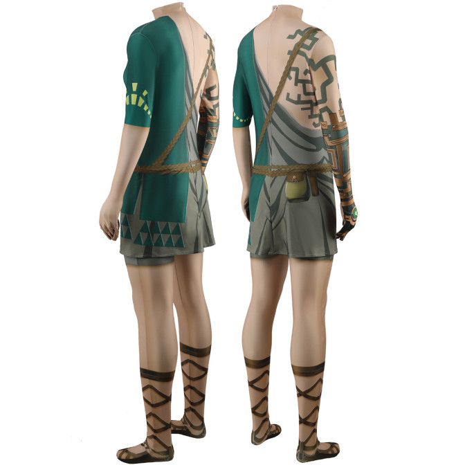 Zelda Tears Of The Kingdom Link Costume - Archaic Tunic Link Cosplay ...