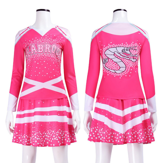 Zombies Addison Wells Costume - Seabrook Pink Cheerleading Uniform ...