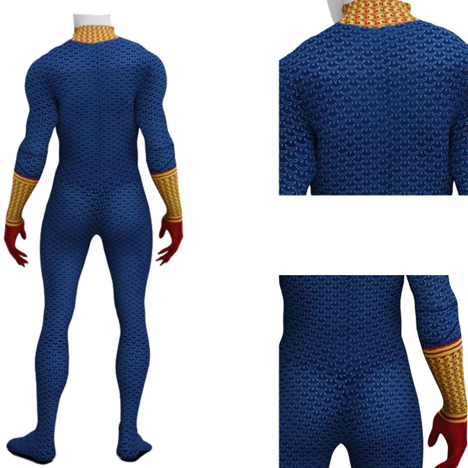 The Boys Homelander Costume - Blue Bodysuit Homelander Cosplay ...