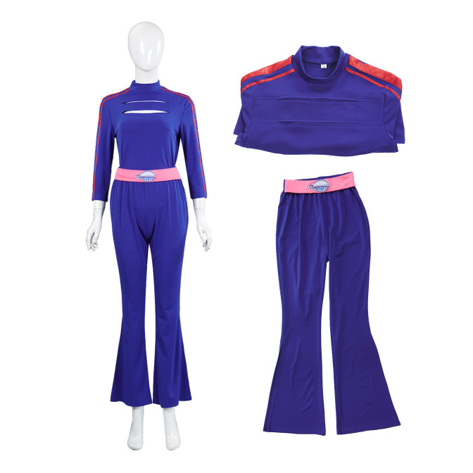 Zombies 4 Addison Wells Costume - Purple Jumpsuit Addison Wells Cosplay ...