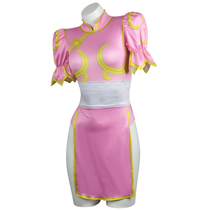 Street Fighter Chun Li Costume - Pink Fighting Dress Chun Li Cosplay ...