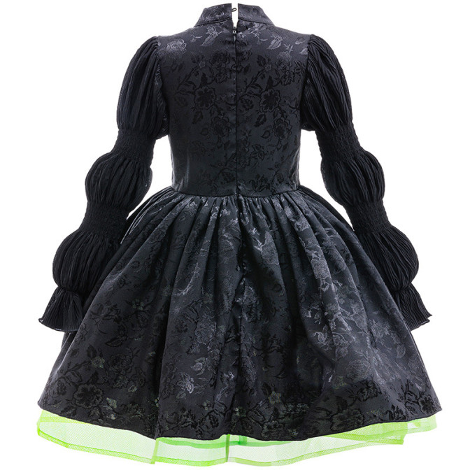 Girls Wicked Elphaba Costume - Black Mini Dress Elphaba Cosplay ...