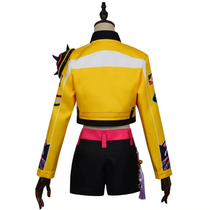 KPop Demon Hunters Rumi Costume - Yellow Jacket Shirt Pants Set Kpop ...