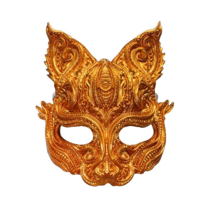 Japanese Kitsune Fox Mask Prop - Japanese Fox Cosplay Costume Mask ...