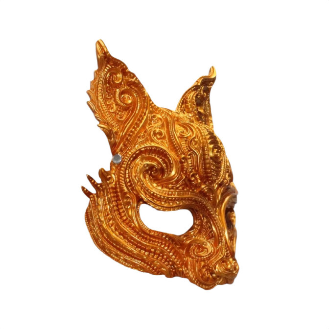 Japanese Kitsune Fox Mask Prop - Japanese Fox Cosplay Costume Mask ...