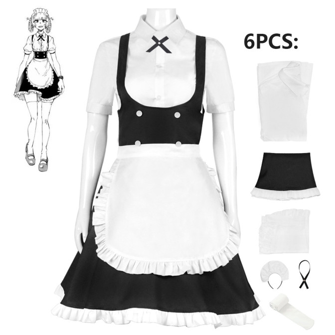 Call Of The Night Nanakusa Nazuna Costume - Maid Dress Hat Set Nanakusa ...