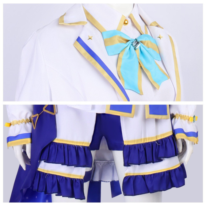 Vtuber Hoshimachi Suisei Costume - Full Set White Outfit Hoshimachi ...