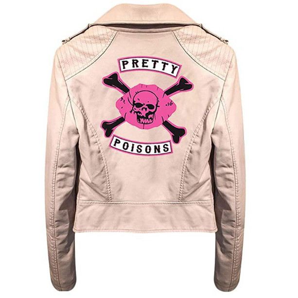 Riverdale Pretty Poisons Costume - Pink Leather Jacket Pretty Poisons ...