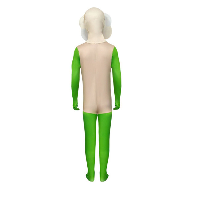 Kids Dandy's World Dandy Costume - Green Bodysuit Mask Dandy Cosplay ...