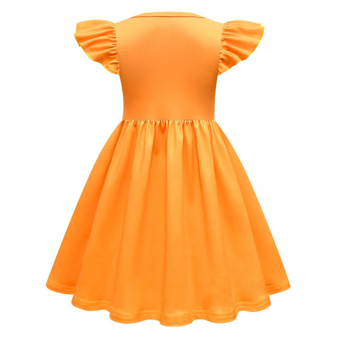 Girls Sprunki Orange Oren Costume - Dress Mask Set Orange Sprunki ...