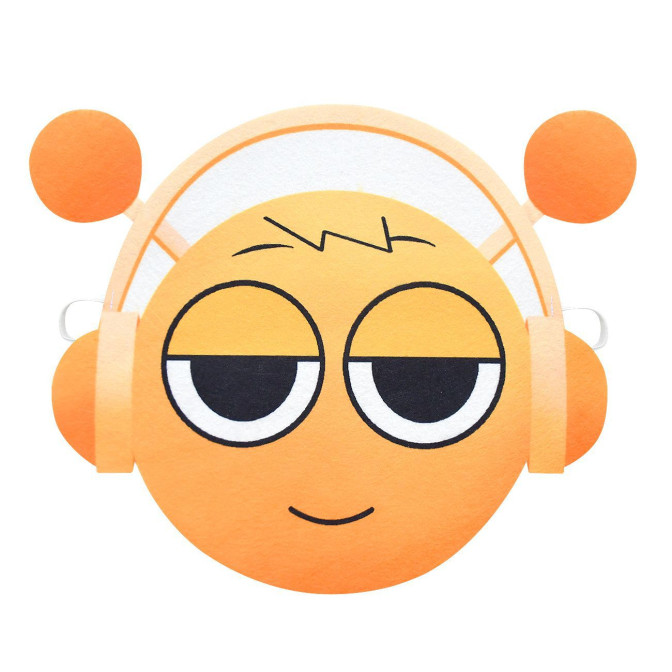 Girls Sprunki Orange Oren Costume - Dress Mask Set Orange Sprunki ...